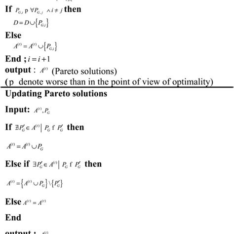 Pareto Optimality Evaluation Process For Resulted Solutions Download Scientific Diagram