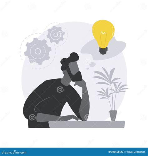 Thinking Abstract Concept Vector Illustration Stock Vector