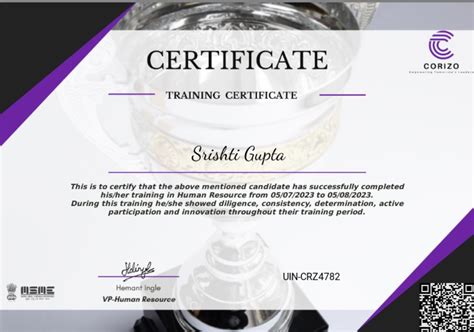 Hr Internship Learning Smvdu Srishti Gupta