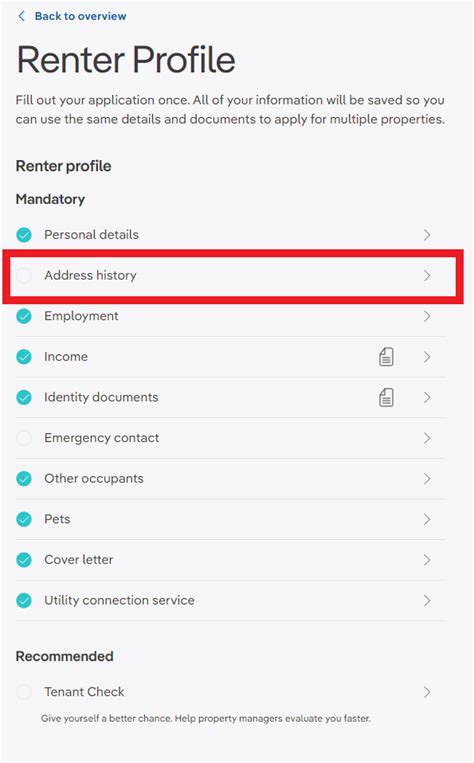 How To Add Your Address History When Applying With Realestate Com Au Rental Applications REA
