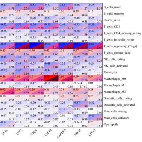 The Pearson Correlation Analysis Between The Cluster Genes And Immune Download Scientific