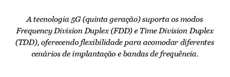 O 5g Está Usando Fdd Ou Tdd