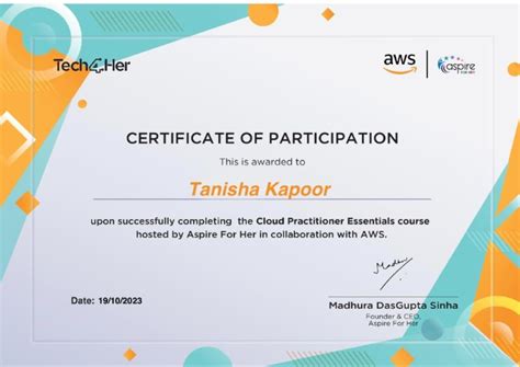 Aws Cloudcertification Continuouslearning Tanisha K