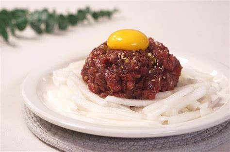 육회 만드는 법 소고기 육회 간장 양념 무침