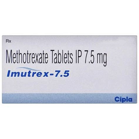 7 5mg Methotrexate Tablet At ₹ 135 Box Methotrexate Tablets In Mumbai