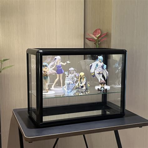Casemiol Tempered Glass Display Case With Lock And Key Aluminum