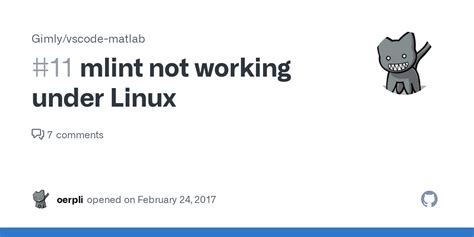 Mlint Not Working Under Linux Issue Gimly Vscode Matlab Github