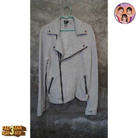 เสื้อแขนยาว สีเทา ไม่มีฮู้ด Line Shopping