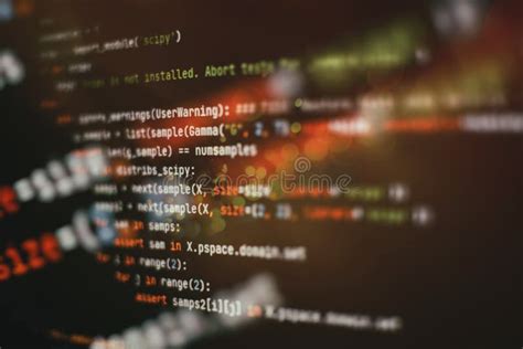 Programming Code Screen Of Software Developer Software Programming Work Time Code Text Written