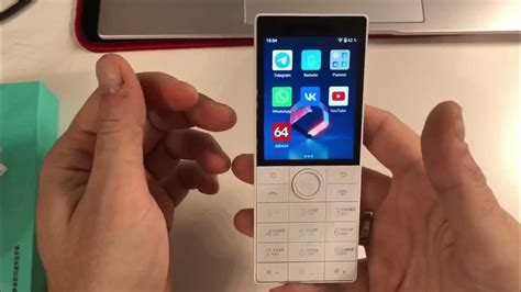 Qin F22 кнопочно сенсорный смарт телефон без камер Обзорчик Youtube