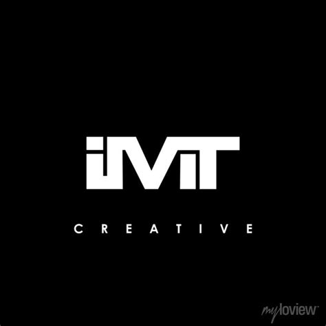 Imt Letter Initial Logo Design Template Vector Illustration Wall Mural • Murals Web Vector
