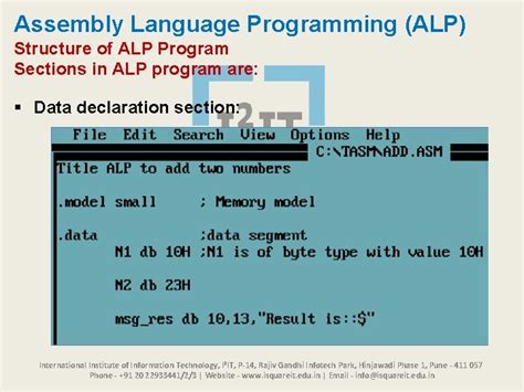 introduction to assembly language programming prof bhavana k