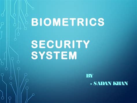 Bio Metric Security System Ppt
