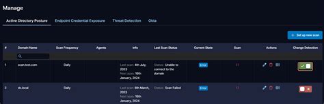 変更検出の有効化 Zscaler