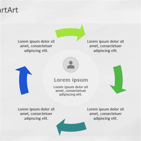 Smartart Cycle Continuous Cycle 4 Steps