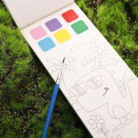 페인트 그림 책 색칠하기 장난감 수채화 물감 그림책 어린이 구아슈 책 그래피티 그림 책 학습 및 교육