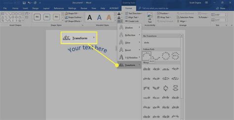 How To Curve Text In Word
