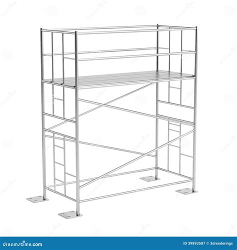 3d Render Of Scaffolding Stock Illustration Illustration Of Building 39893587