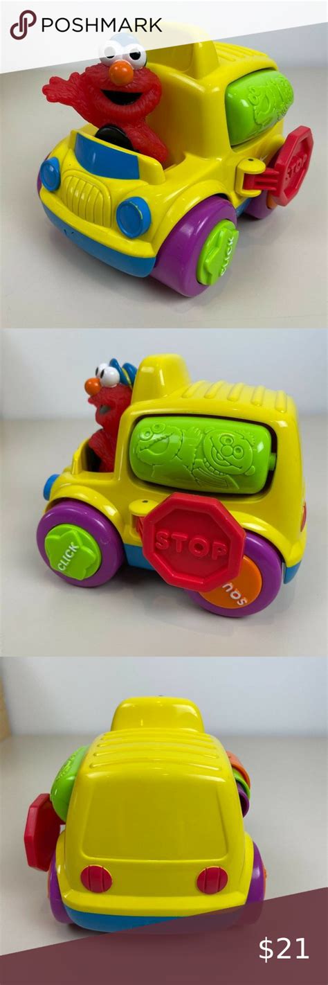 Rare 1998 Tyco Preschool Elmo Learning School Bus Clothes Design Style Elmo