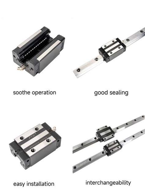 Cnc System Customized Length Xyz Linear Motion Guide Blocks Rail Linear Bearings Slider Linear