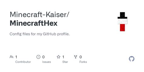 Github Minecraft Kaiser Minecrafthex Config Files For My Github Profile