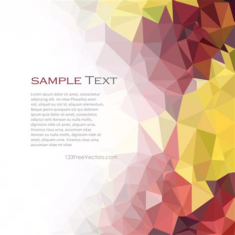 Colorful Polygonal Triangular Background Graphics