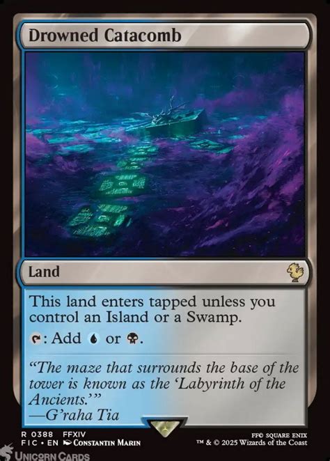 Drowned Catacomb Mint Mtg Card Final Fantasy Commander Decks