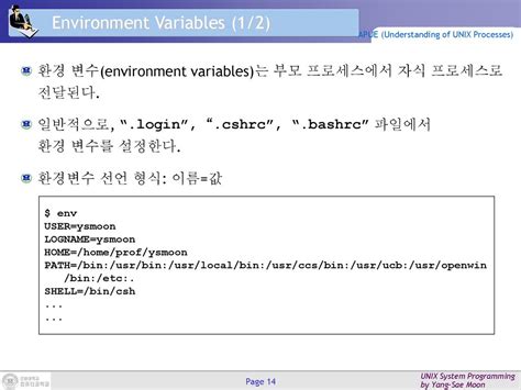 Linuxunix Programming Apue The Environment Of A Linuxunix Process