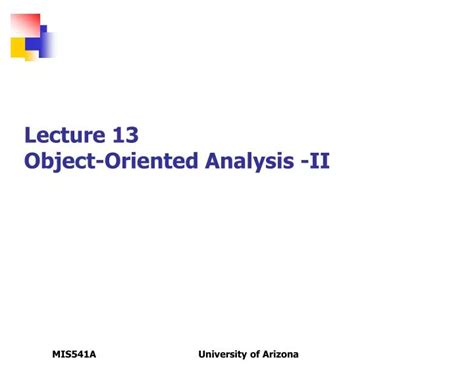 ppt lecture 13 object oriented analysis ii powerpoint presentation