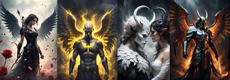 11 Dark Angels Ethereal Warriors Art Printables