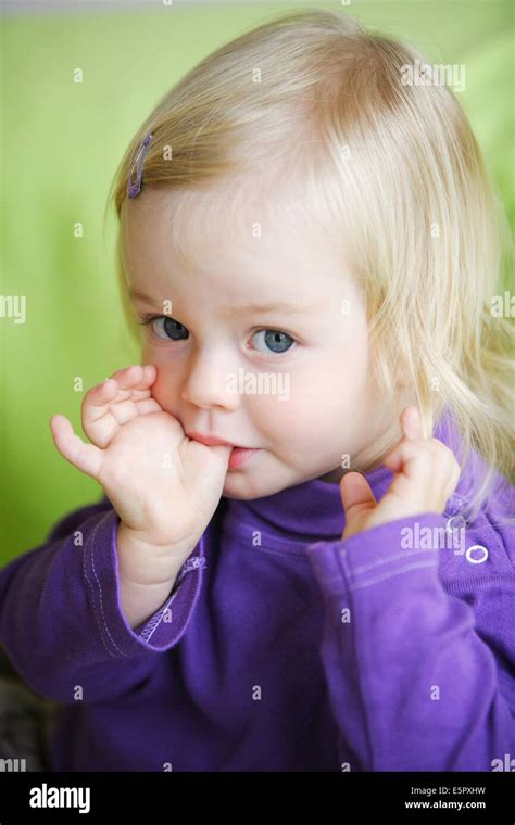 Month Girl Sucking Thumb Hi Res Stock Photography And Images Alamy