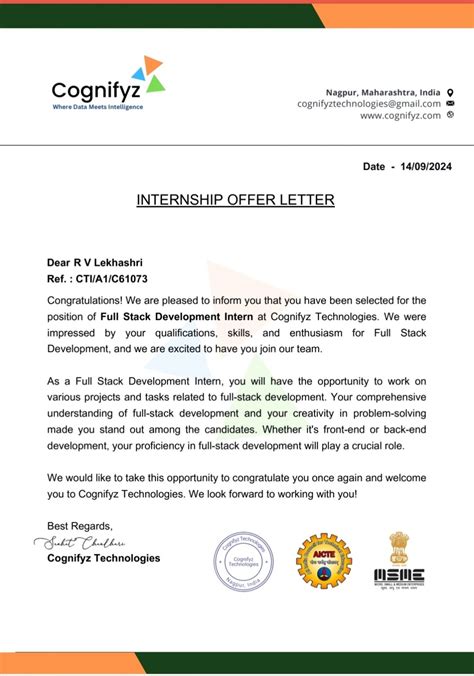 Lekhashri Rajendran On Linkedin Internship Programming Tech Cognifyz Fullstackdevelopment