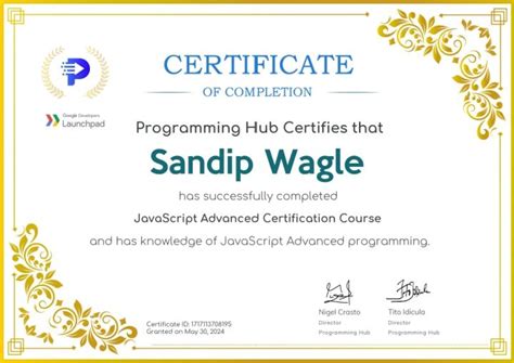 Sandip Wagle On Linkedin Javascript Advanced Certificate Finally Got