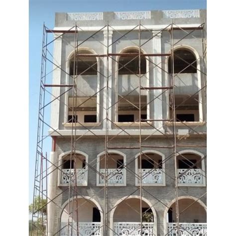 White GRC Window Frame At Feet In Udaipur ID