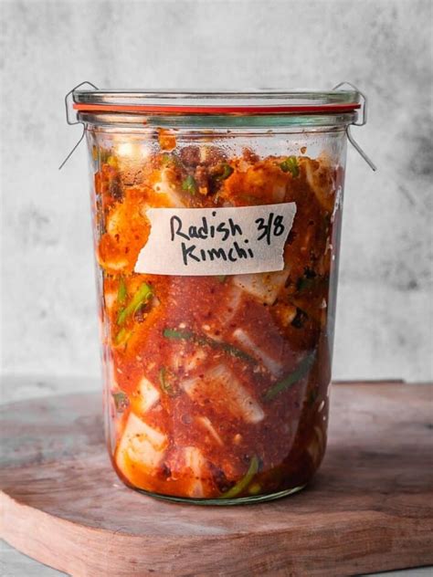 Korean Radish Kimchi Easy And Quick Kkakdugi Recipe Urban Farm And