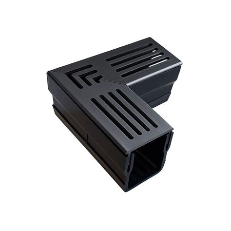 Threshold Mini Corner Black Aluminium Grate