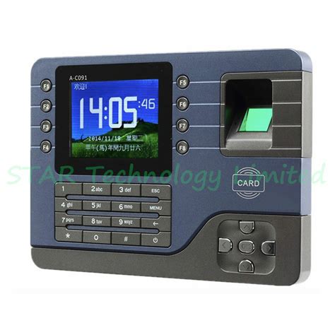 Biometric Fingerprint And 125khz Rfid Card Time Attendance Time Recording Realand A C091 Tcp Ip