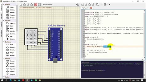 12 Arduino Simulation With Keypad Youtube
