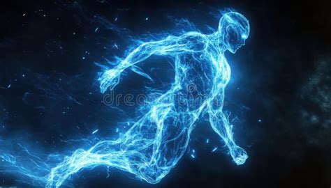 Lightning Spirit Running Through An Electric Landscape At Night Stock Image Image Of Bright
