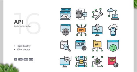 Api Color Icons Icons Ft Icon And Service Envato