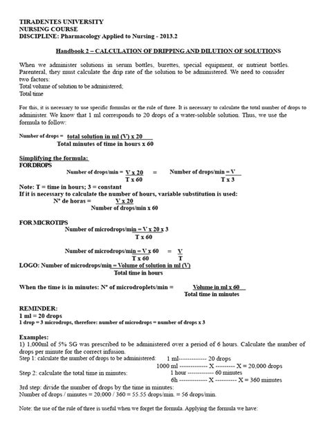 Booklet 2 Calculation Of Drip Irrigation And Dilution Of Solutions