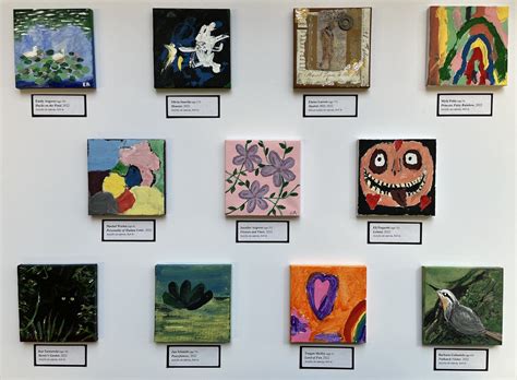 Tiny Art Show Canvas Pick Up Woodridge Public Library