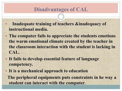 Computer Assisted Instruction Cai Or Computerpptx Education