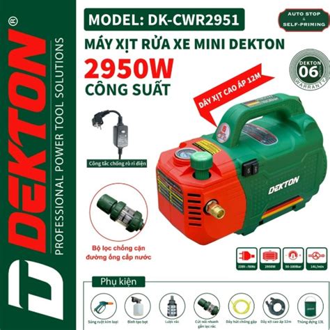 MÁy RỬa Xe NhẬt TuyỂn ChỌn Máy Rửa Xe Dekton 2951 Có Hàng Lại Rùi Nha