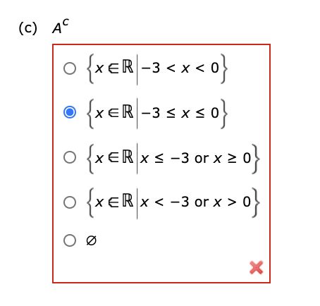 Solved Let the universal set be ℝ the set of all real Chegg com
