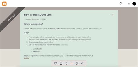 How To Create Jump Link