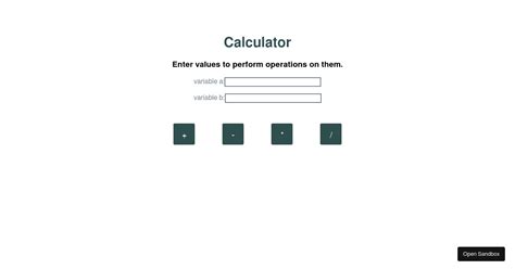 Calc Readme Codesandbox