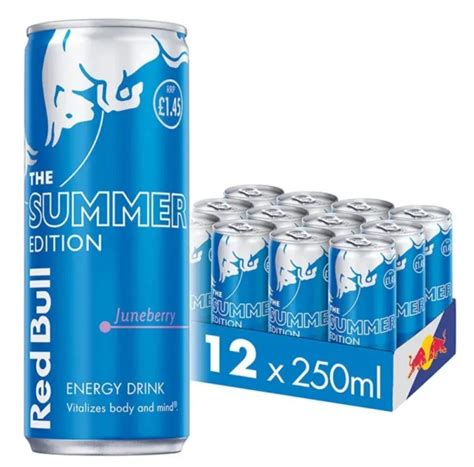 Red Bull Energy Drink Summer Edition Juneberry Flavour Case Of 12 X