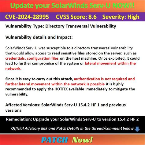 Patch Now On Linkedin Patchnow Cybersecurity Hacked Cyberattack Infosec…