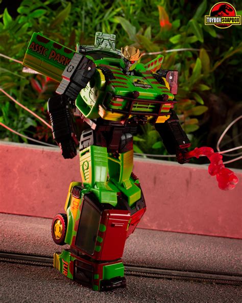 Jurassic Park X Transformers Collaborative Tyrannocon Rex And Jp 93